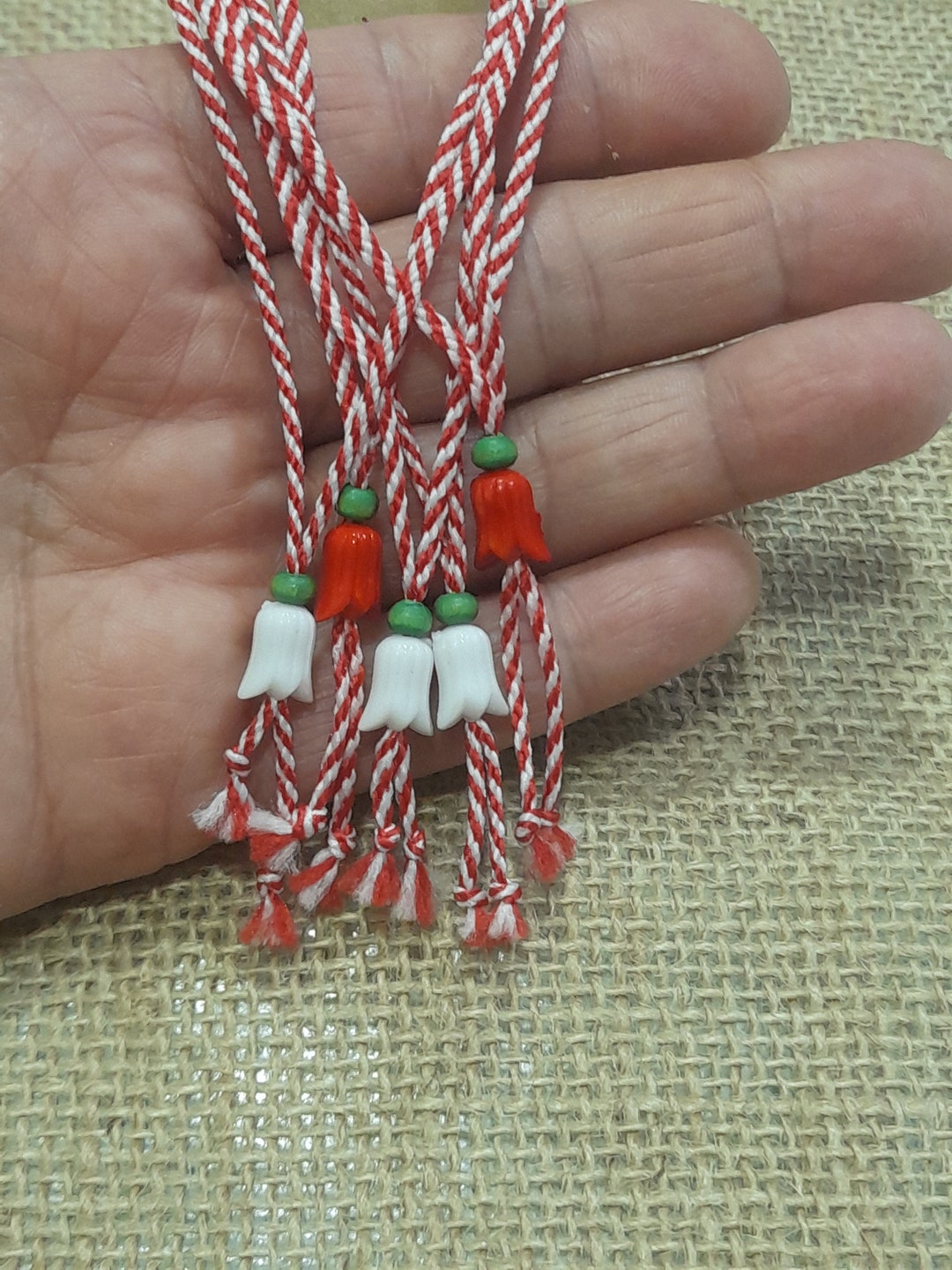 5 Martenisas Bracelet Martenitsa Bulgarian Marteniza Baba Marta Day ...