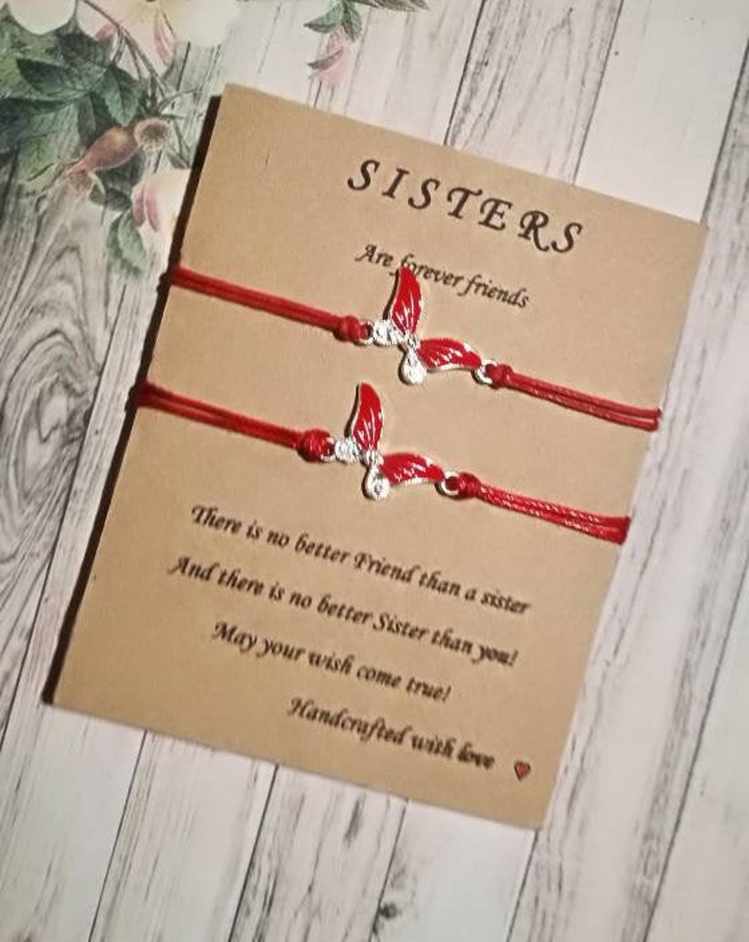 Sister Gift Sister Bracelet, Sisters Forever Friends Gift for Sister ...