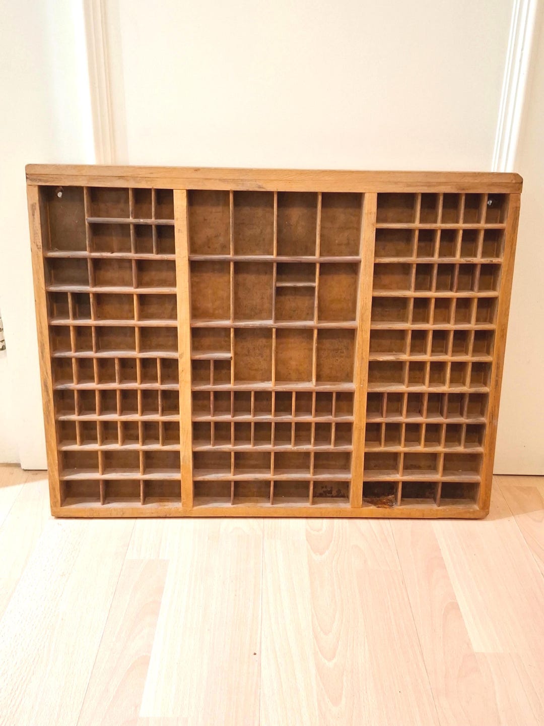 Antique 19th Century Vintage Letterpress Tray Curio Display Wall Decor ...