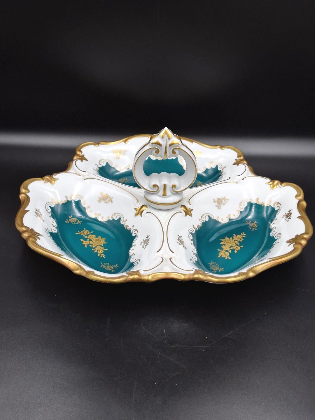 Vintage Elegant Serving Bowl 3-section Serving Dish From Reichenbach ...