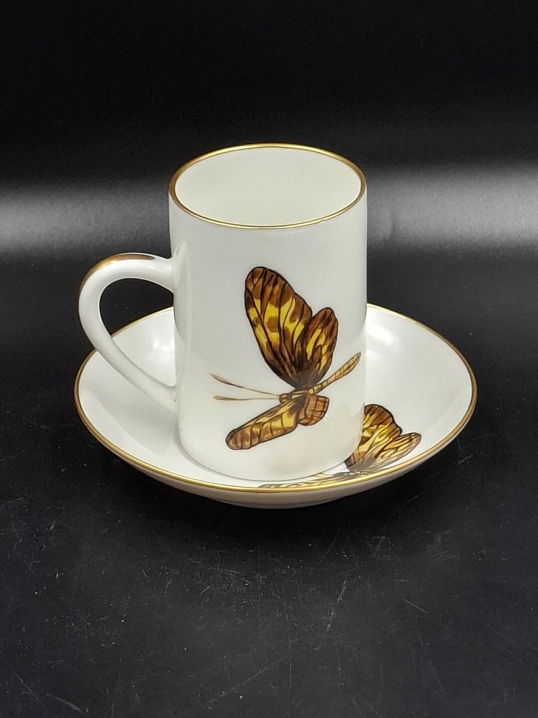 Vintage Mokka Tea Coffee Pair Cup Saucer Porcelain Langenthal ...