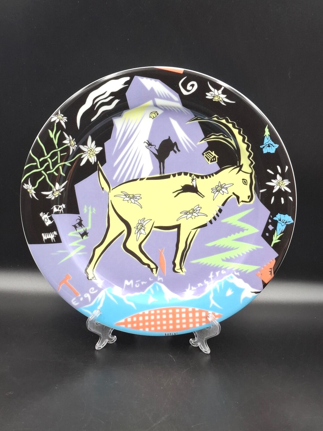Vintage BOPLA! Swiss Made Porcelain Plate - "eiger, Mönch, Jungfrau" by ...
