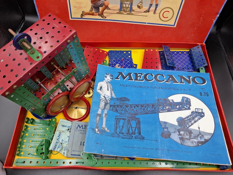 Vintage Meccano No 35A-E Engineering Construction Set for Boys, England ...