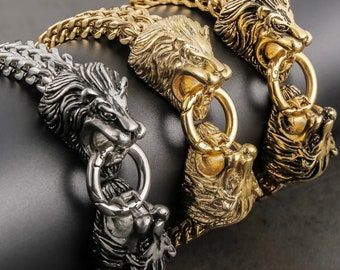 Lion Jewelry - Etsy UK