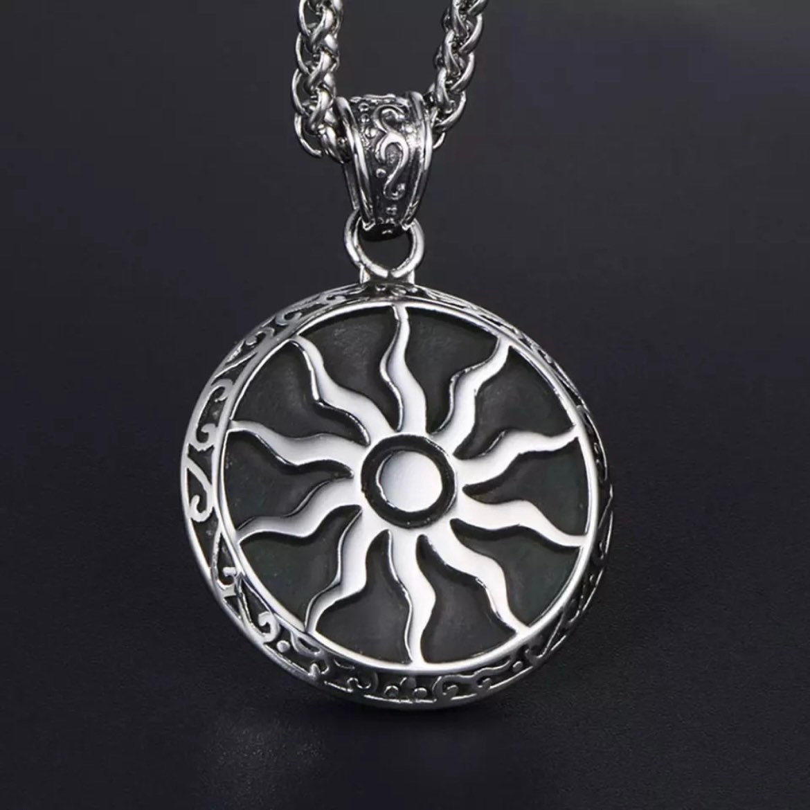 Apollo Amulet Double Sided Stainless Steel Sun God Pendant - Etsy UK