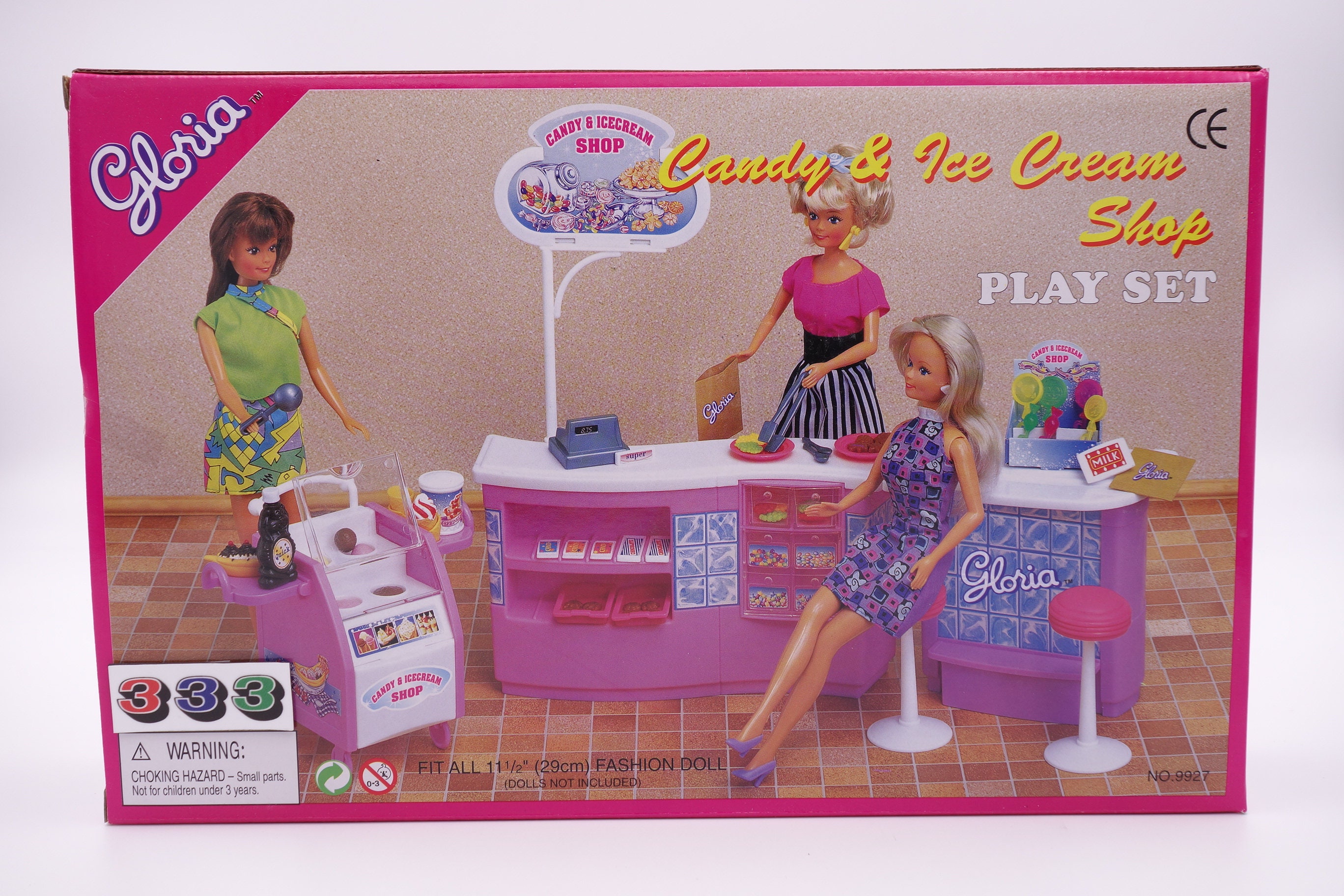 Doll Furniture Gloria Candy & Ice Cream Shop Play Set (no. 9927) - Etsy