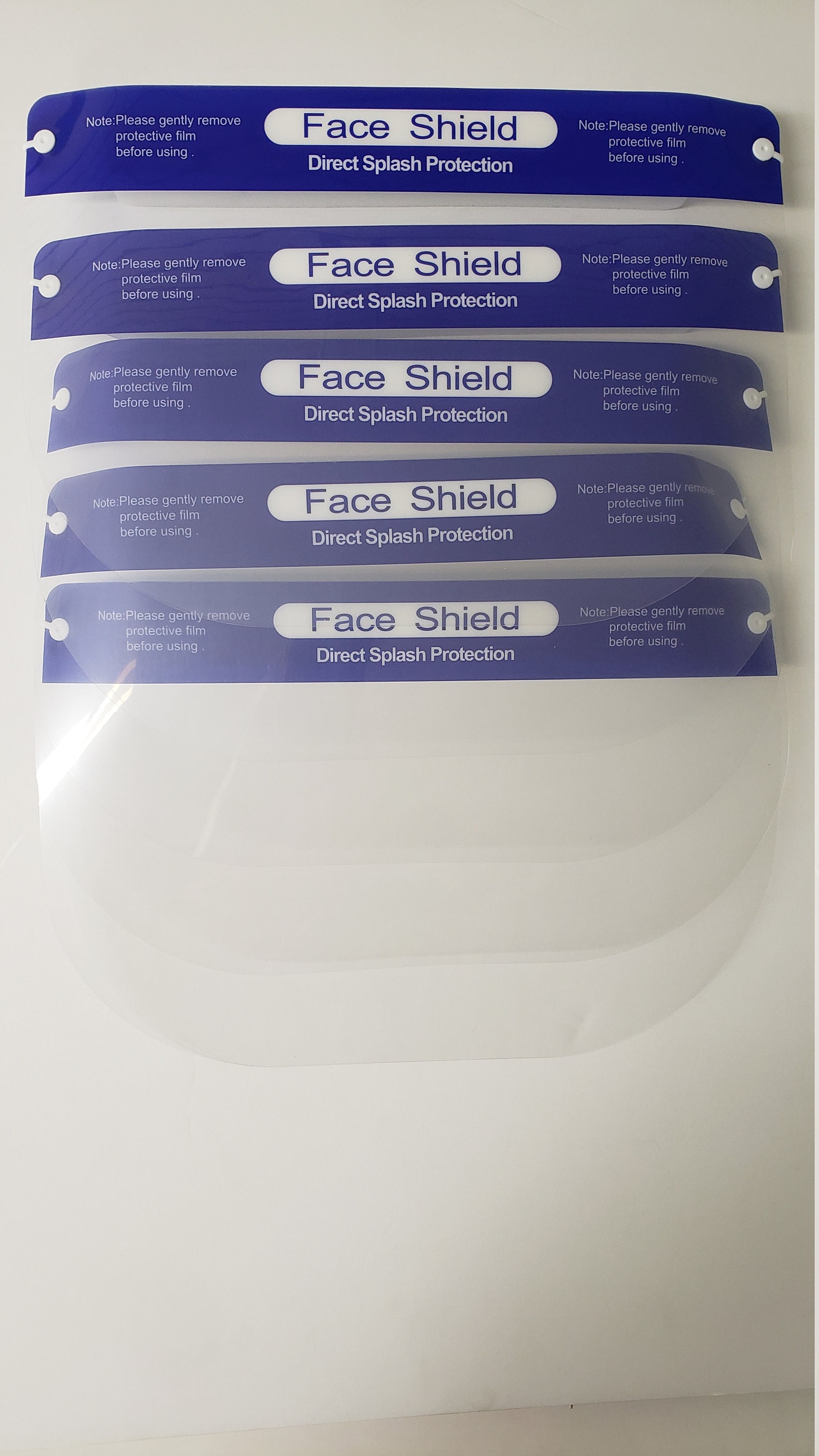 5 Pic Face Shield/face Cover for Full Face, Clear Wide Light Weight ...