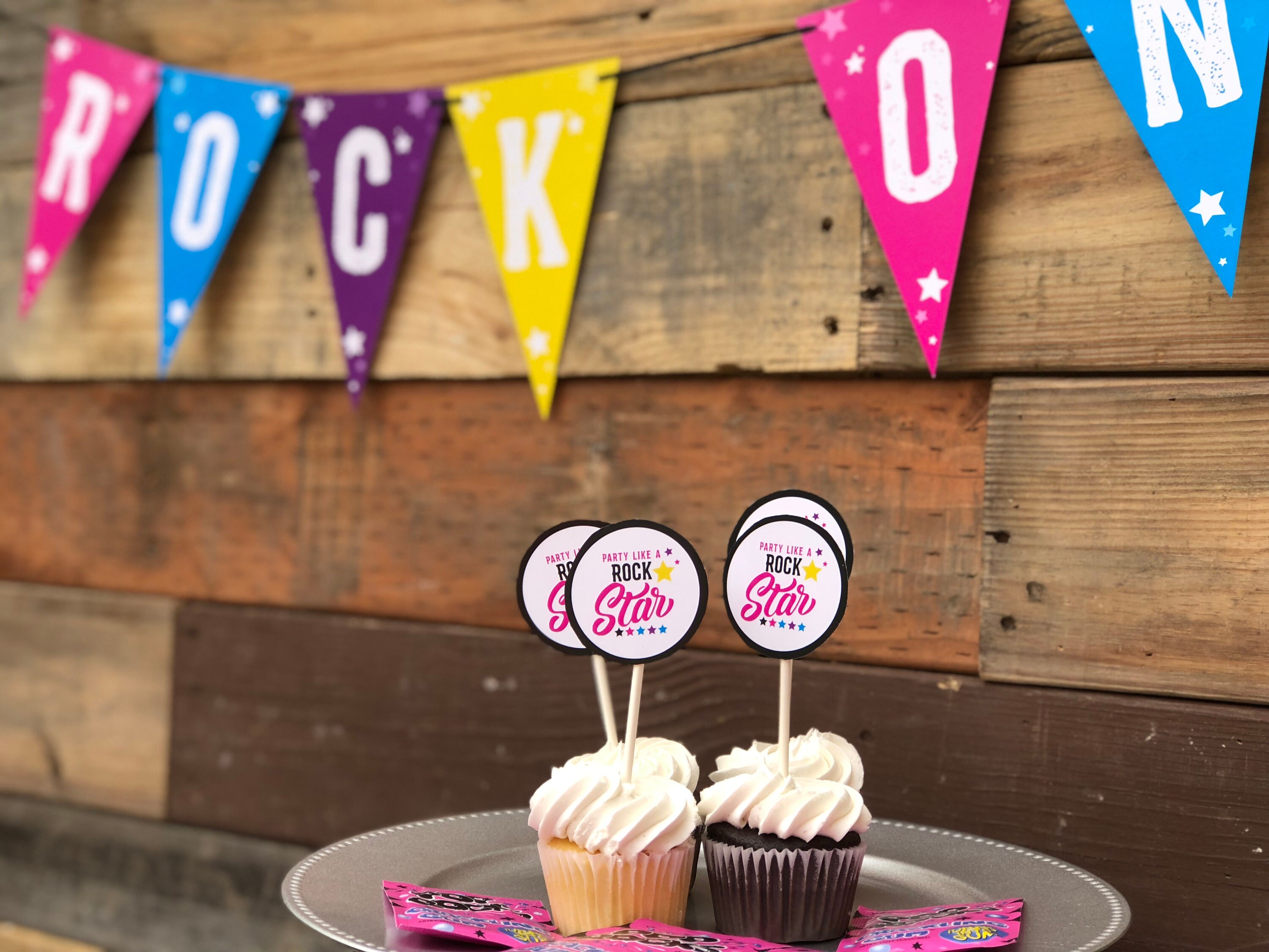 Rockstar Birthday Party Invitation With Decorations Rock Star Theme ...