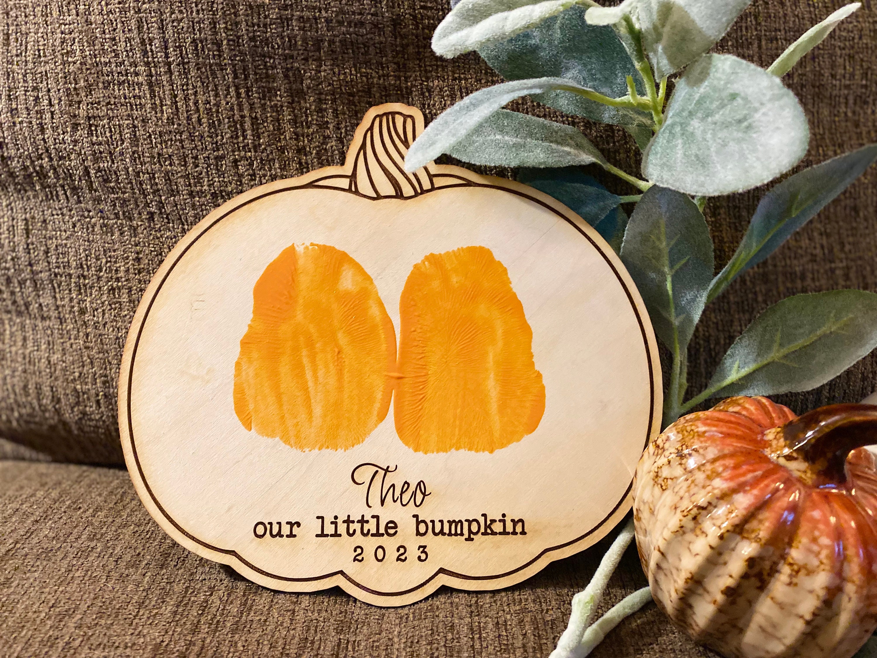 Fall "our Little Bumpkin" 2023 Baby Sign - Etsy