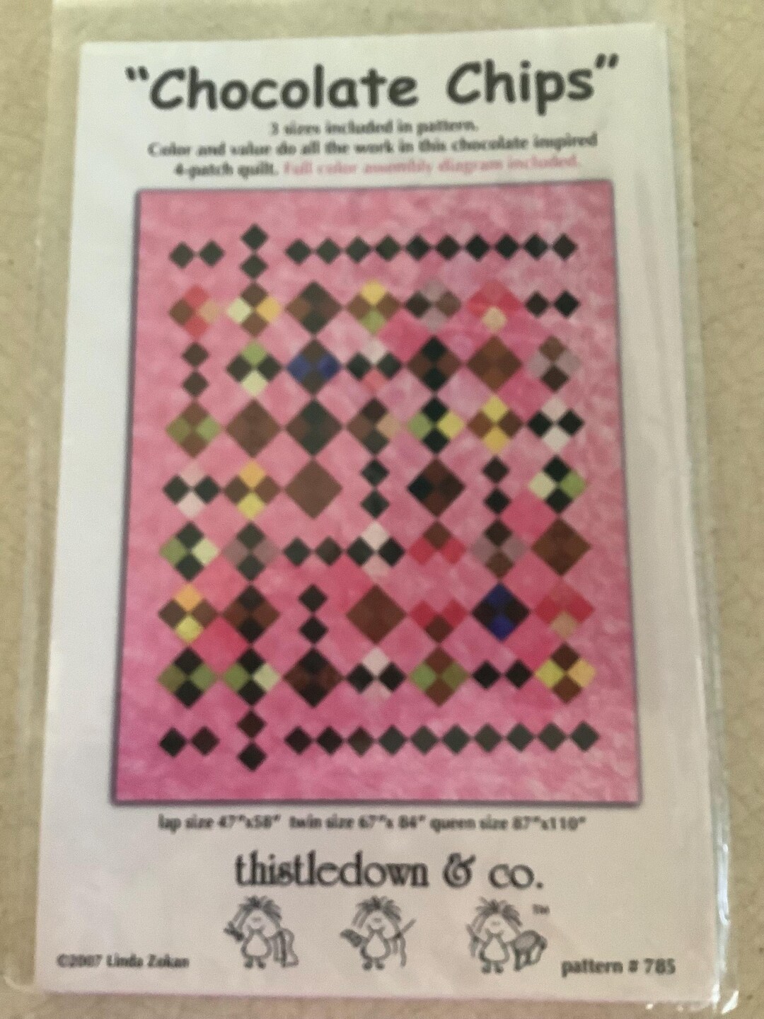 Chocolate Chips Quilt Pattern by Thistledown & Co. - 4-patch Design - Etsy