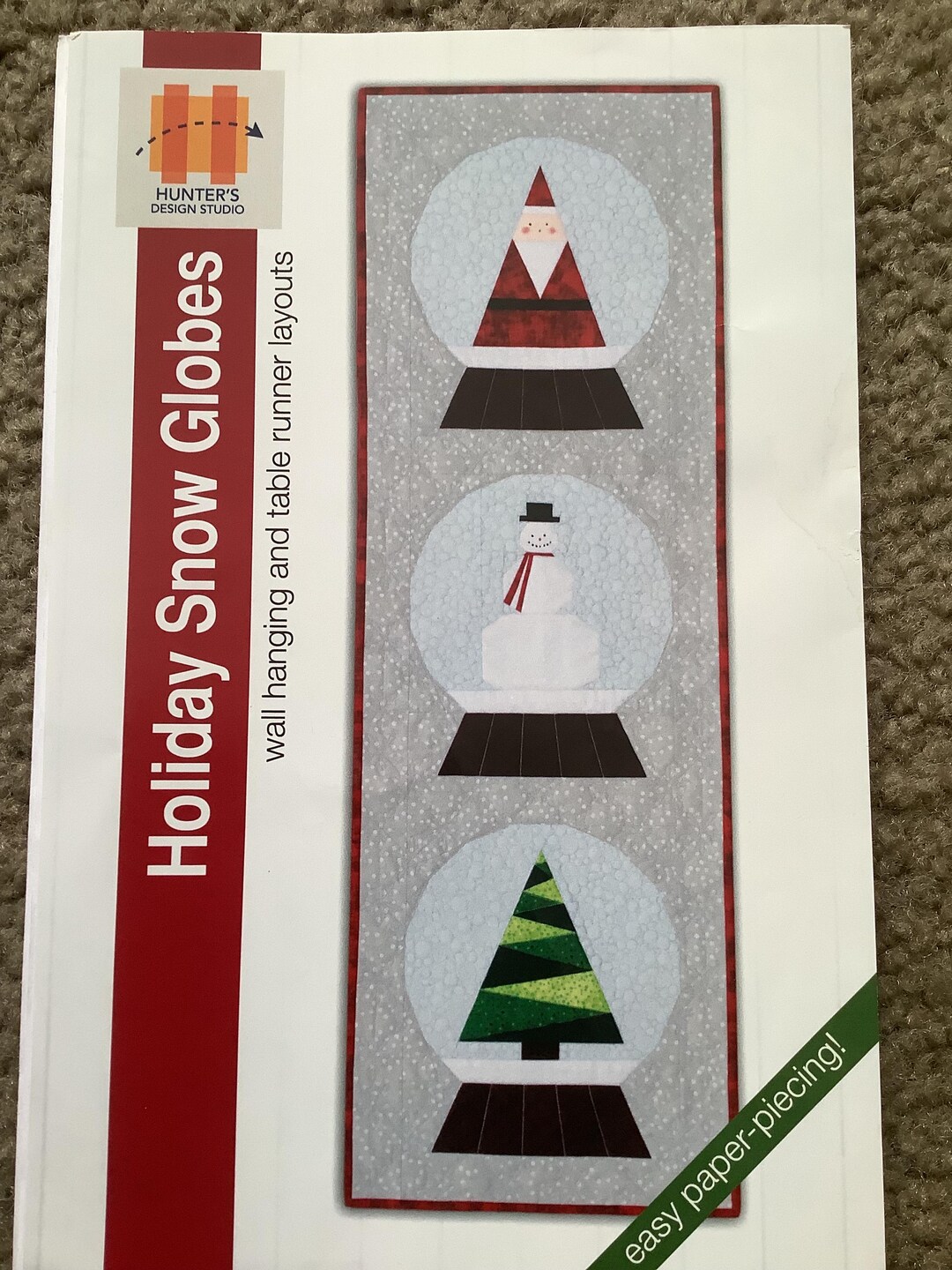 Snow Globe Quilt Pattern: Holiday Table Runner or Wall Hanging (PDF ...