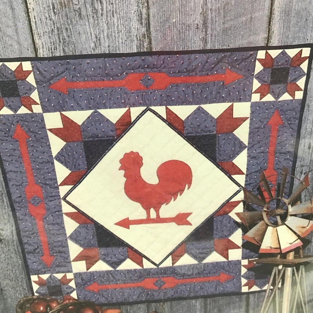 Country Weathervane Quilt Pattern and Instr for 36 Wallhanging Quilt ...