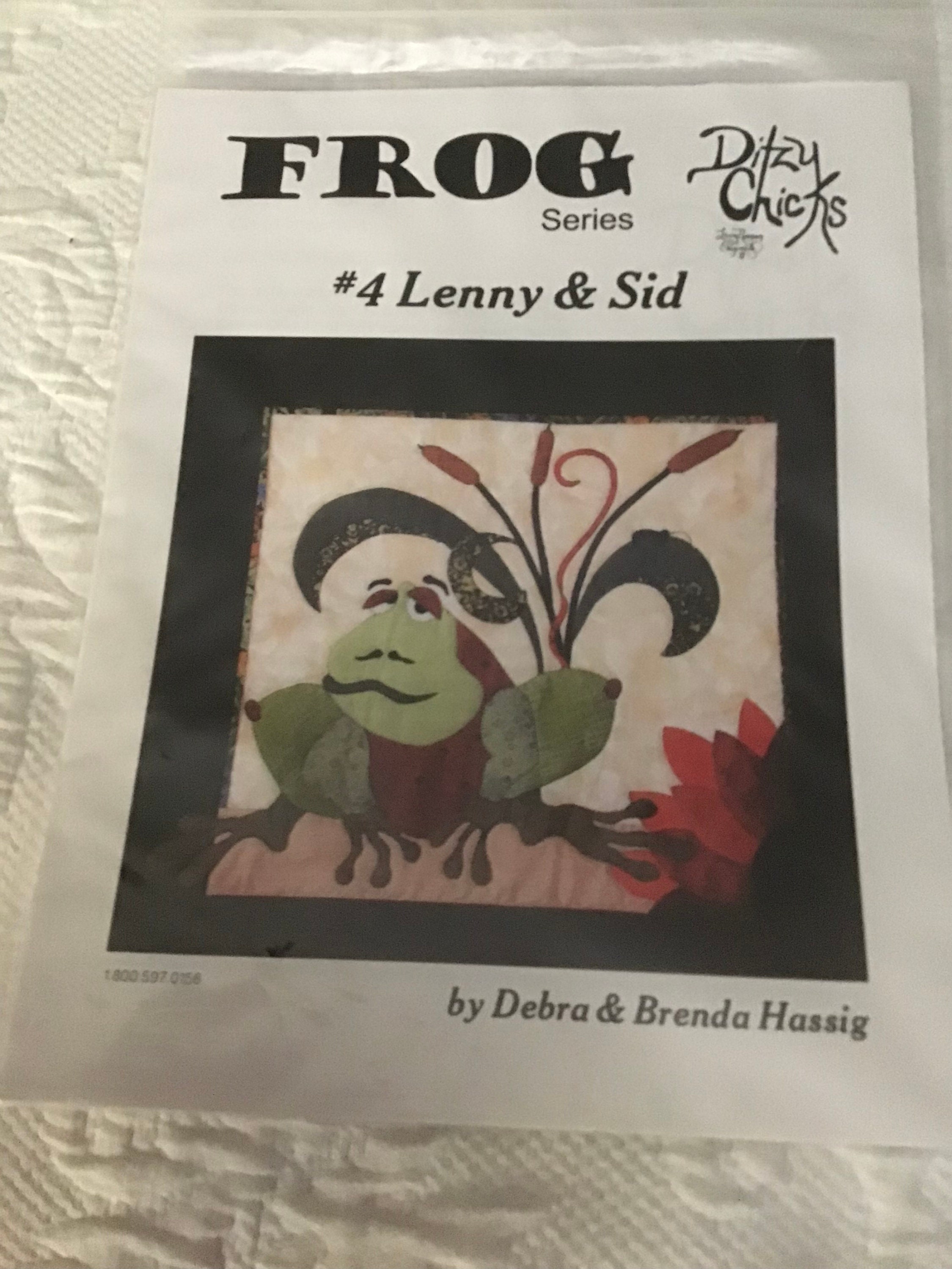Frog Series Quilt Pattern#4 Lenny & Sid by Ditzy Chicks Lucy Norman ...