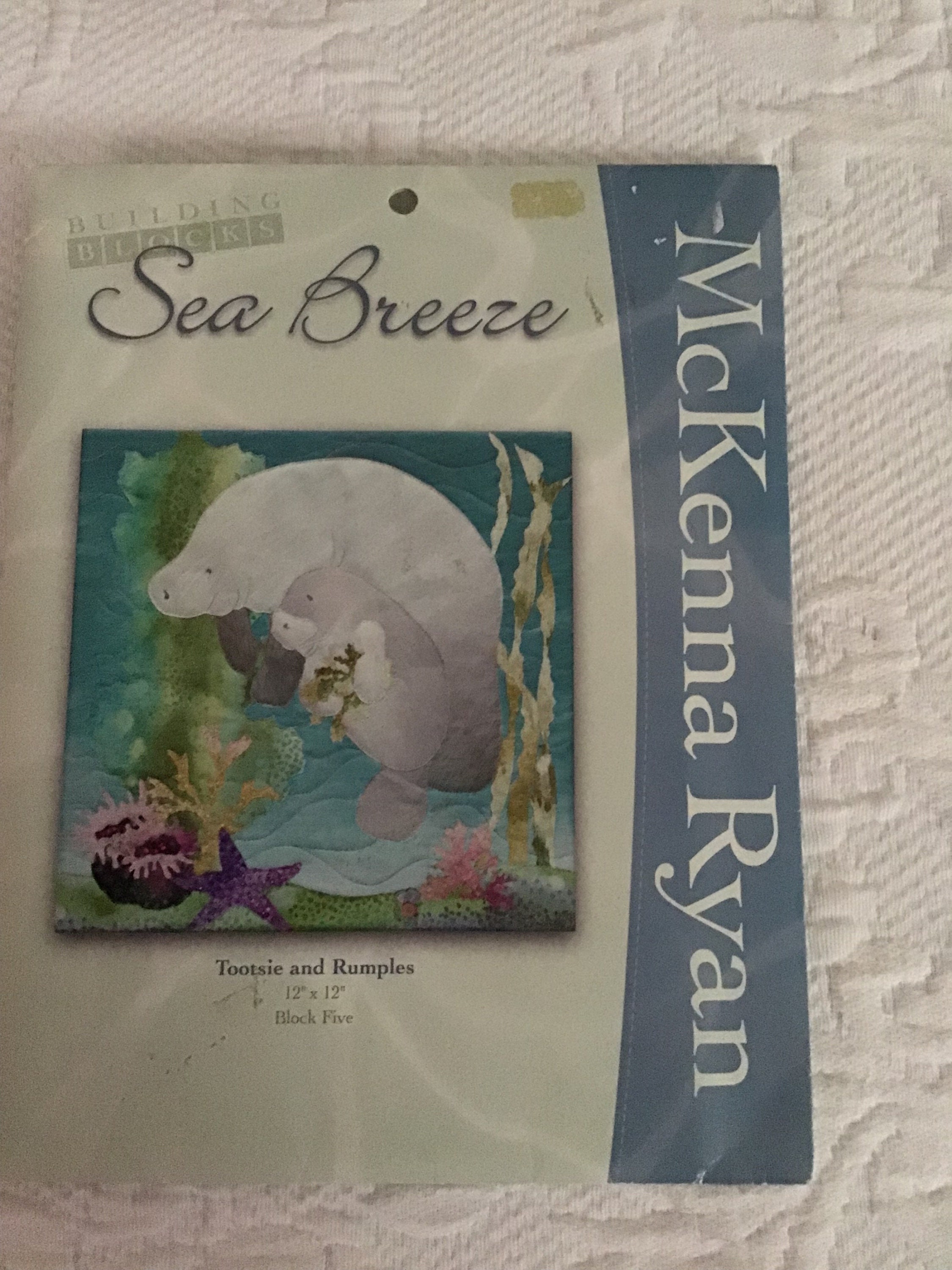 Sea Breeze Tootsie and Rumples Manatee Quilt Pattern by Mckenna Ryan ...