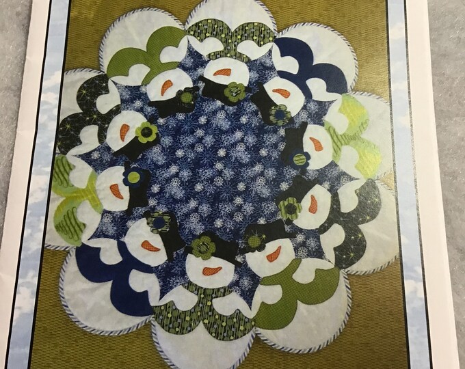 Snowmen All Around Quilt Pattern for Table Topper by Quilted Garden ...