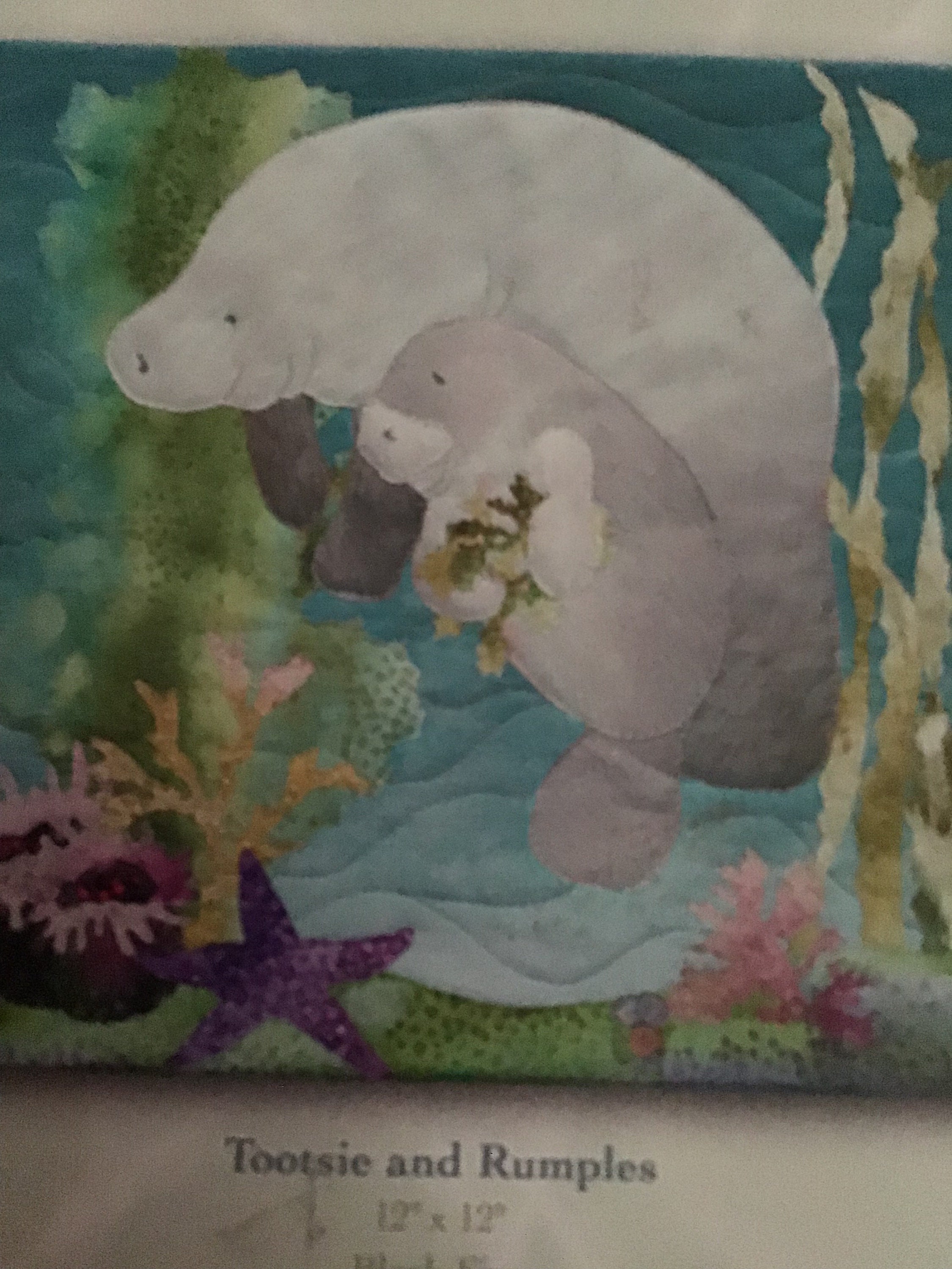 Sea Breeze Tootsie and Rumples Manatee Quilt Pattern by Mckenna Ryan ...