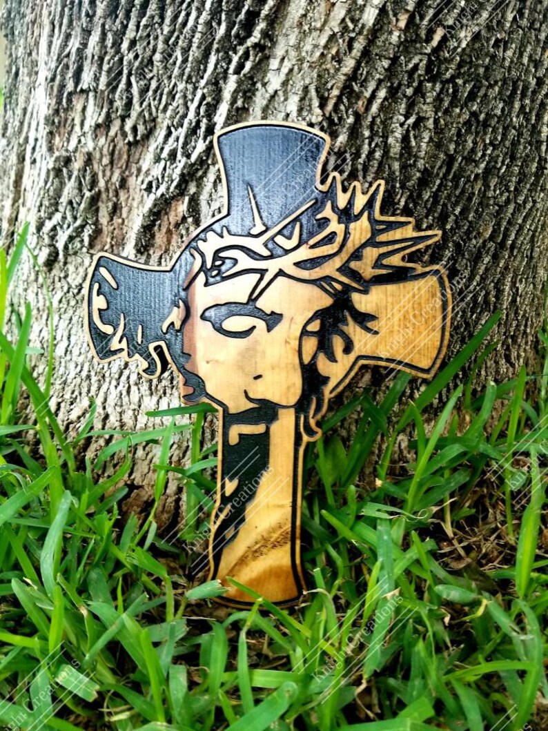 Jesus Wood Cross - Etsy