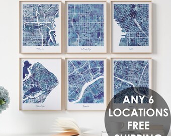 Map Art Wall Decor | Etsy