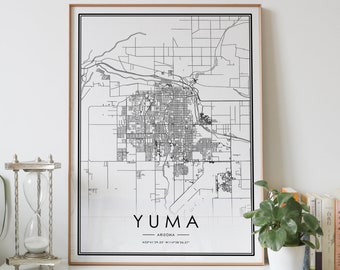 Yuma Az Art Map - Etsy