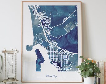 Morro Bay Map Print - Etsy