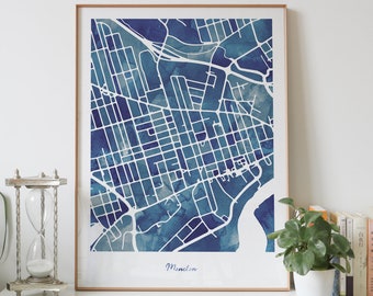 Moncton City Map - Etsy