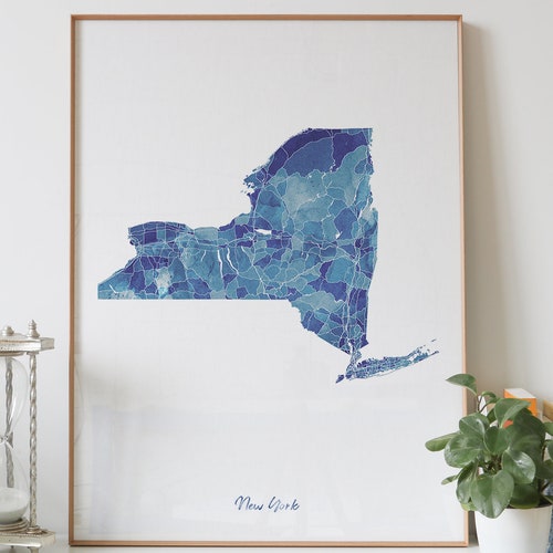 Montana Map Print State Road Map Print Mt Usa United States Etsy