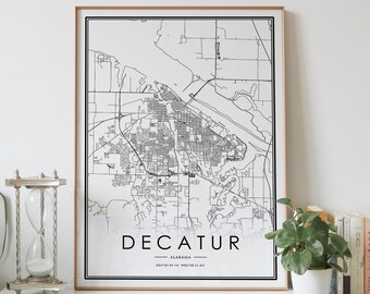 Alabama Wall Map - Etsy