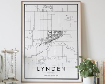 Lynden Map Print - Etsy