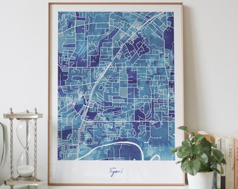 Tigard Map Poster - Etsy