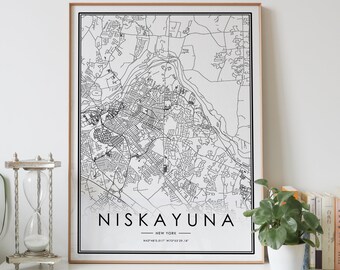 Map of Niskayuna Ny - Etsy