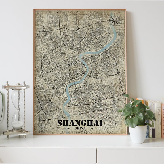 Visual Arts Craft Supplies & Tools Classic City Street Maps Retro ...