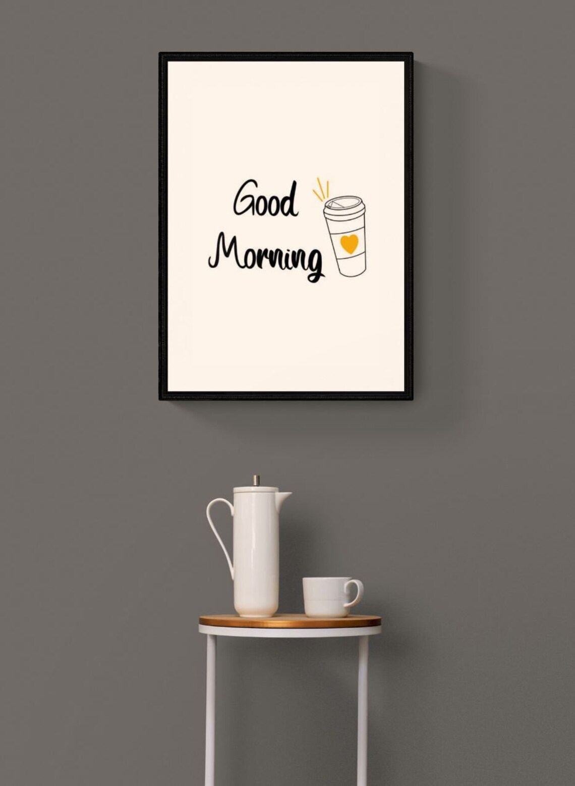 Good Morning Coffee Print Good Morning Print Coffee Print - Etsy