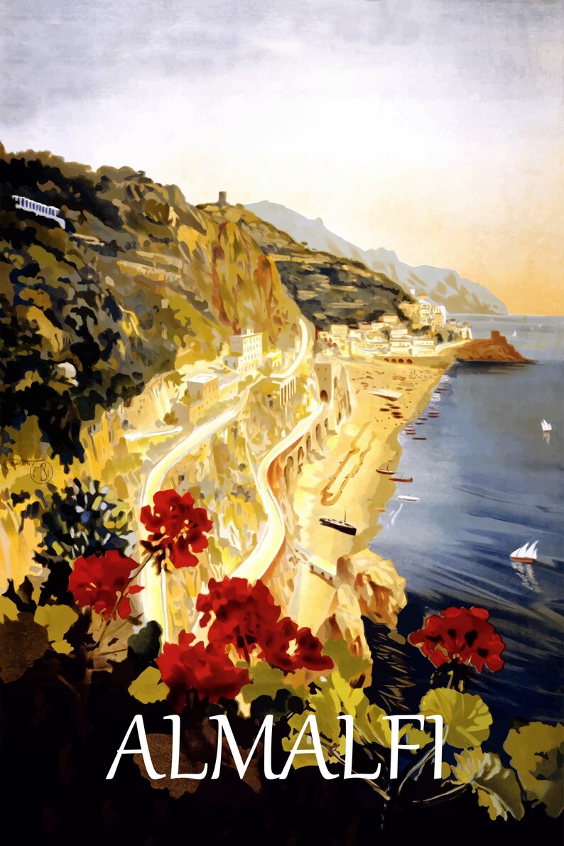 Vintage Italy Posters, Italy Poster Set of 6, Italian Cities Prints ...