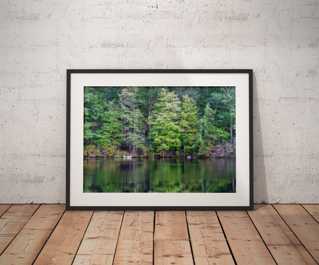 Fall Foliage Print, Autumn Print, Lake Print, New York, Hudson Valley ...