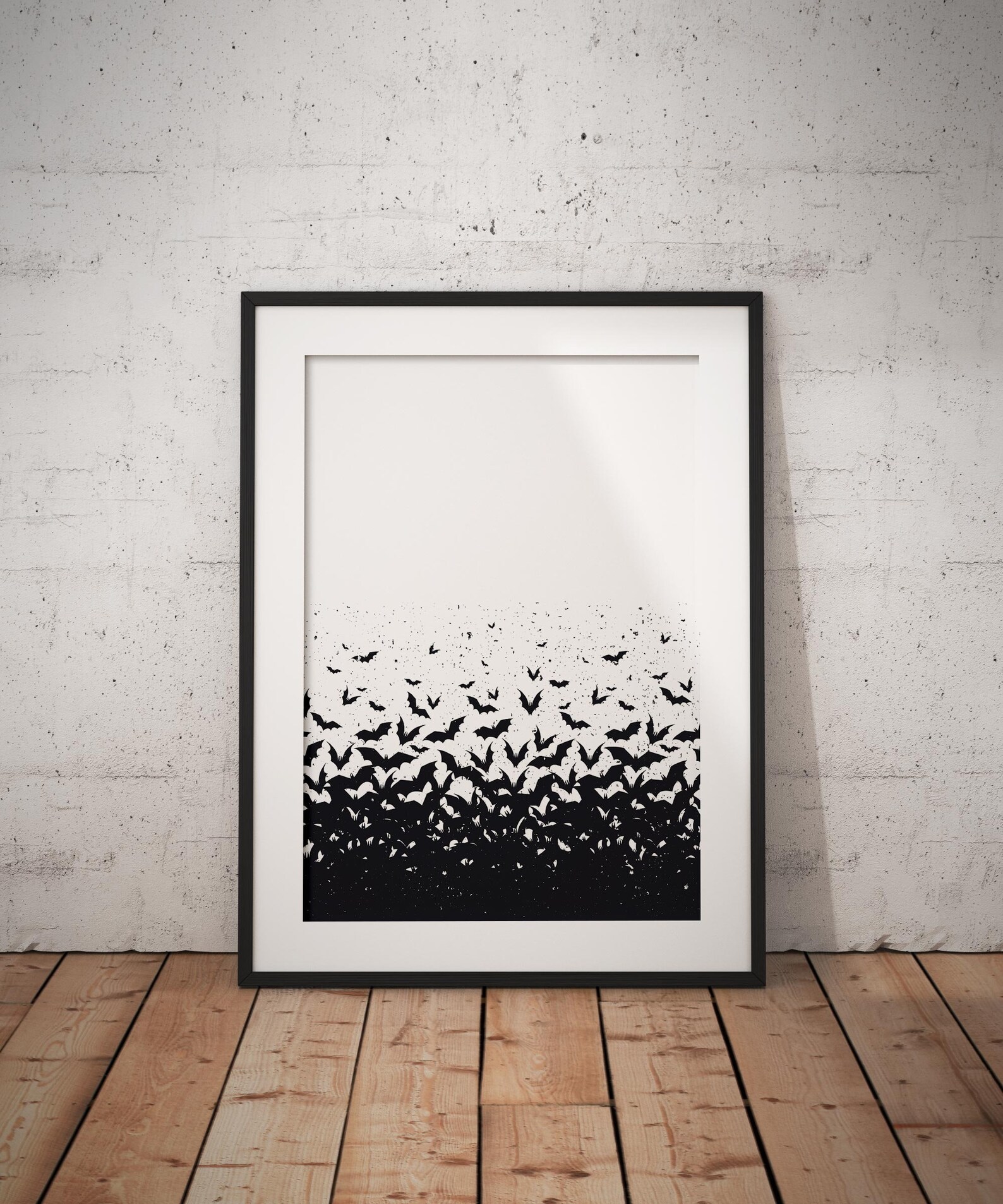 Halloween Decor, Halloween Print, Bat Print, Flying Bats Print, October ...