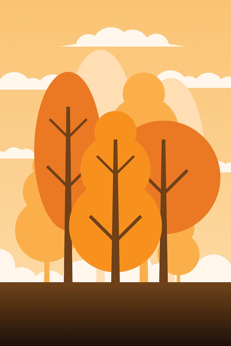 Four Seasons Poster Set, Set of 4 Seasons, Autumn, Winter, Spring ...