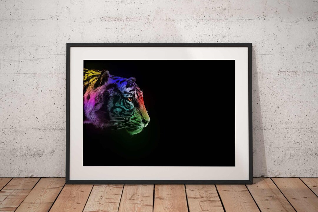 Tiger Print, Color Print, Tiger Poster, Pride, LGBTQ Print, Fantasy ...