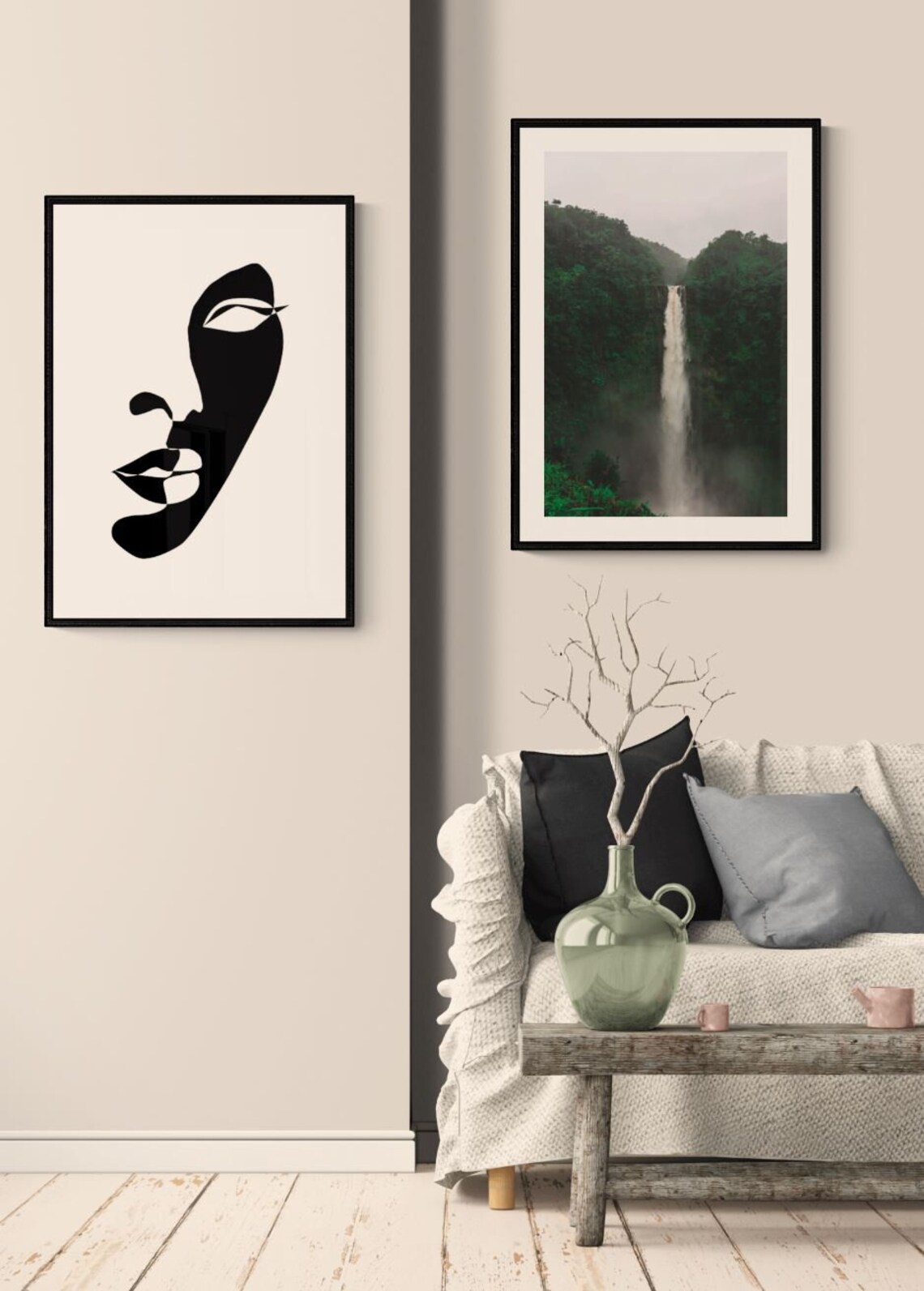 Waterfall Print Hawaii Print Nature Print Landscape Print - Etsy