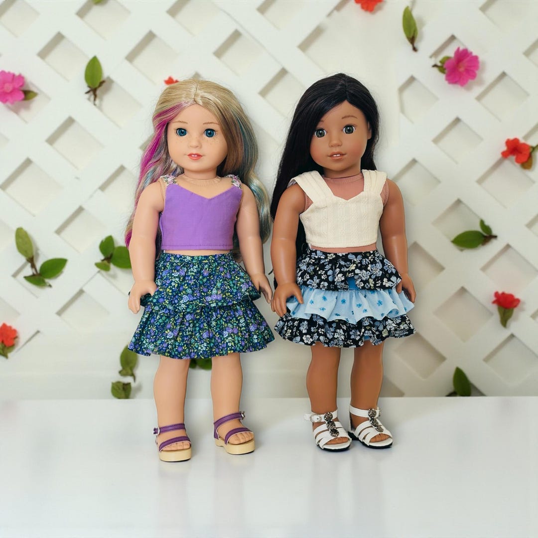 Skirt and Top Set for 18 Inch Dolls - Etsy