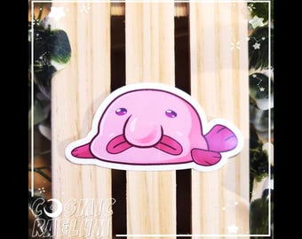 Hydrate or Diedrate Blobfish Kawaii Waterproof Sticker - Etsy