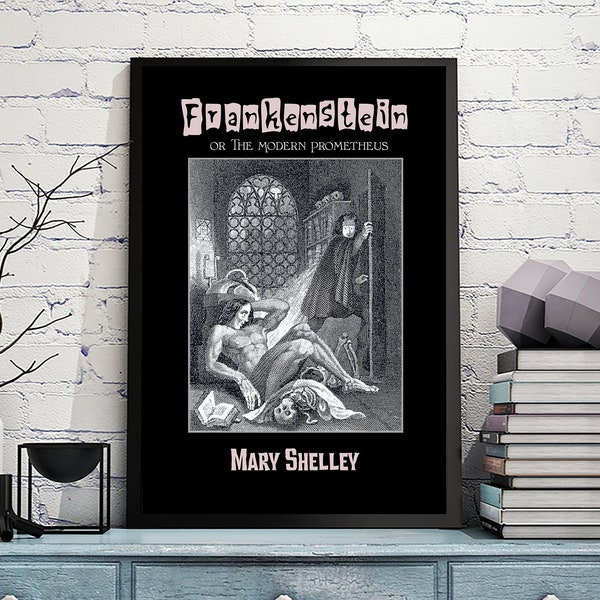 Frankenstein Mary Shelly Poster - Etsy