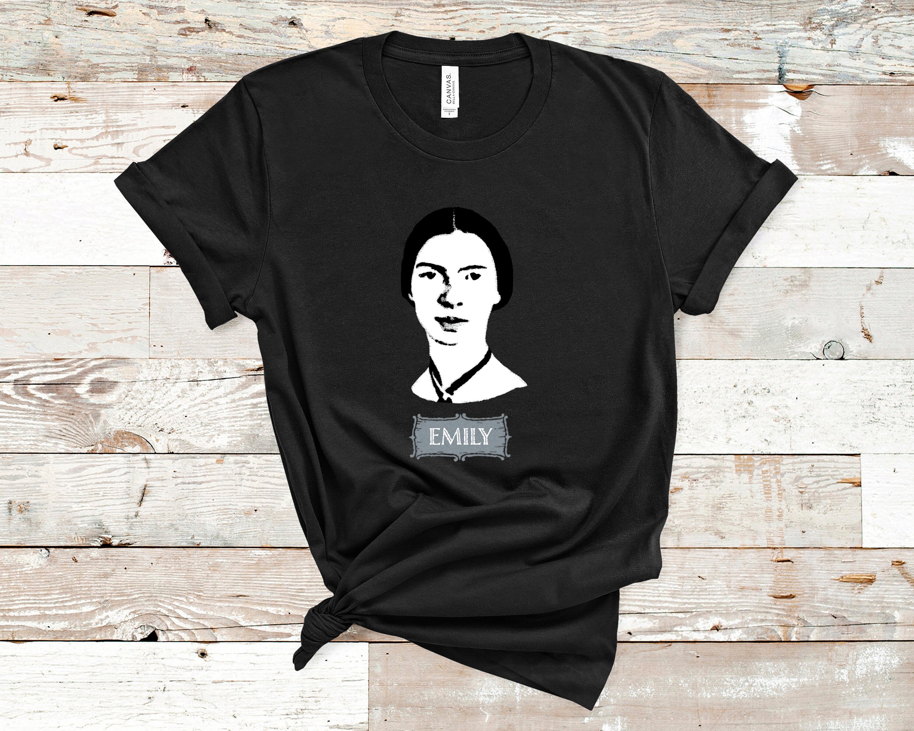 Emily Dickinson Portrait Tee | Poet T-shirt | Literary Shirt | Classic ...