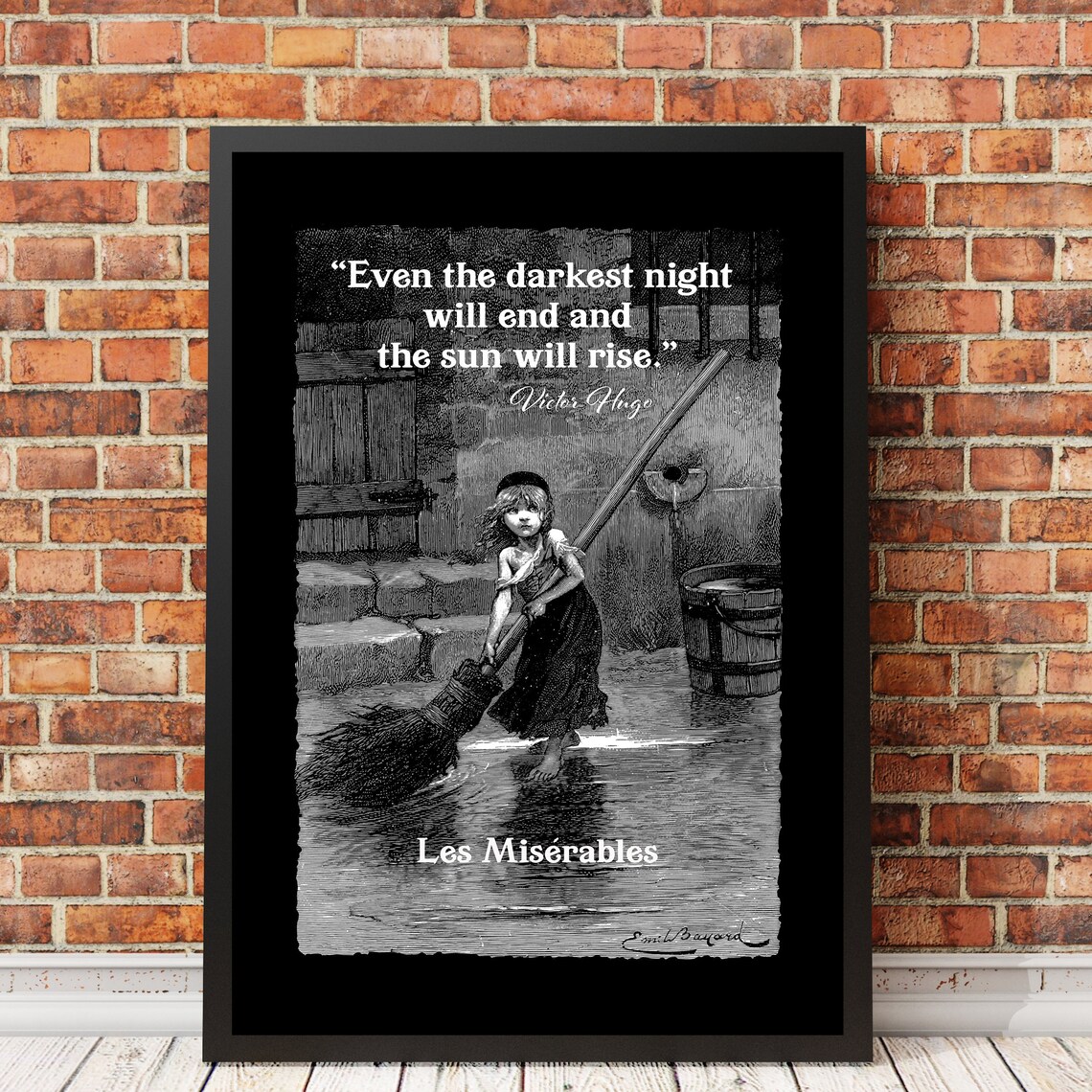 Les Miserables Poster Victor Hugo Classic Book Literary | Etsy
