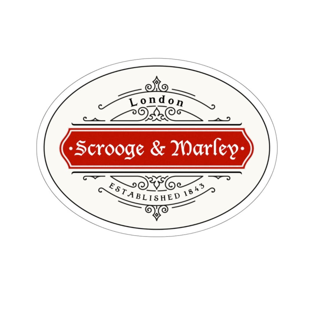A Christmas Carol Sticker | Scrooge & Marley | Charles Dickens ...