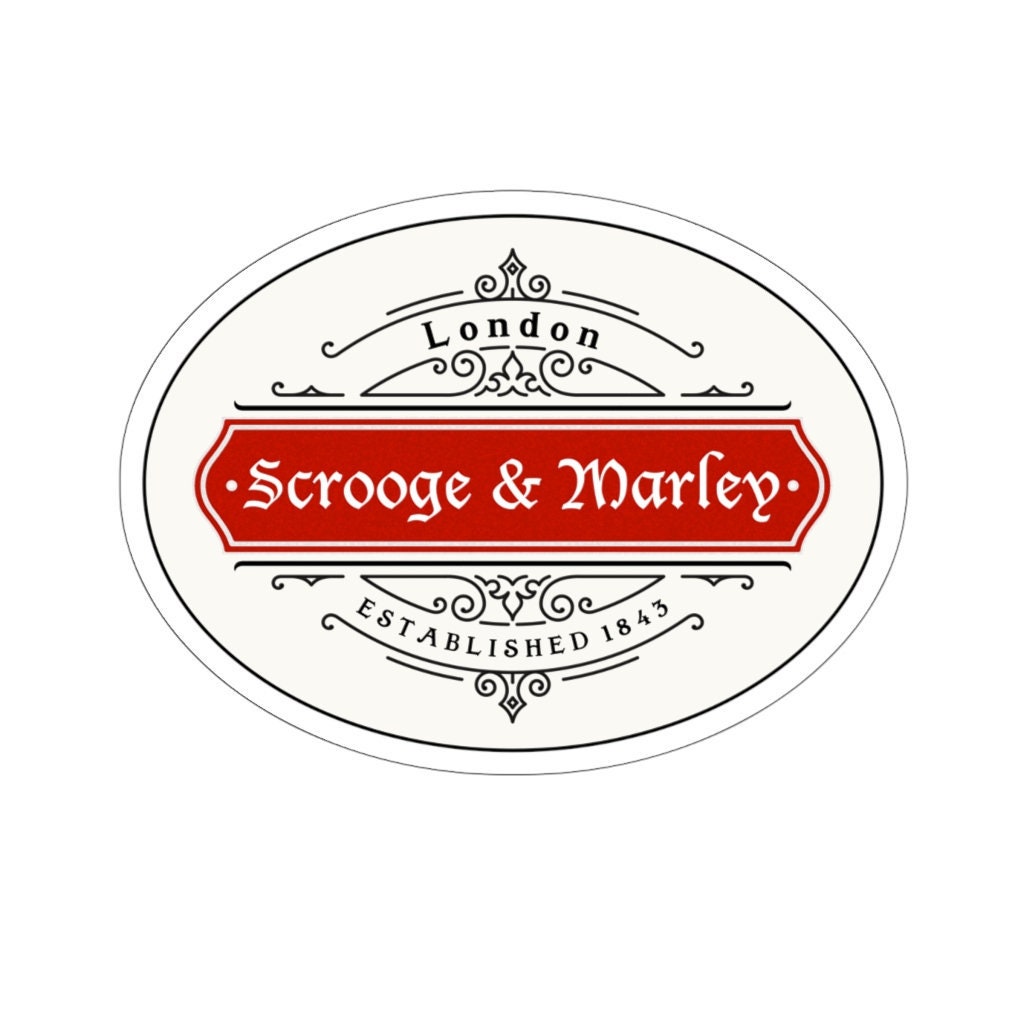 A Christmas Carol Sticker Scrooge & Marley Charles Dickens - Etsy