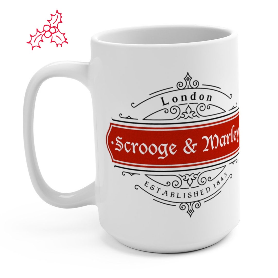Scrooge & Marley Mug, A Christmas Carol, Charles Dickens, Christmas Mug ...
