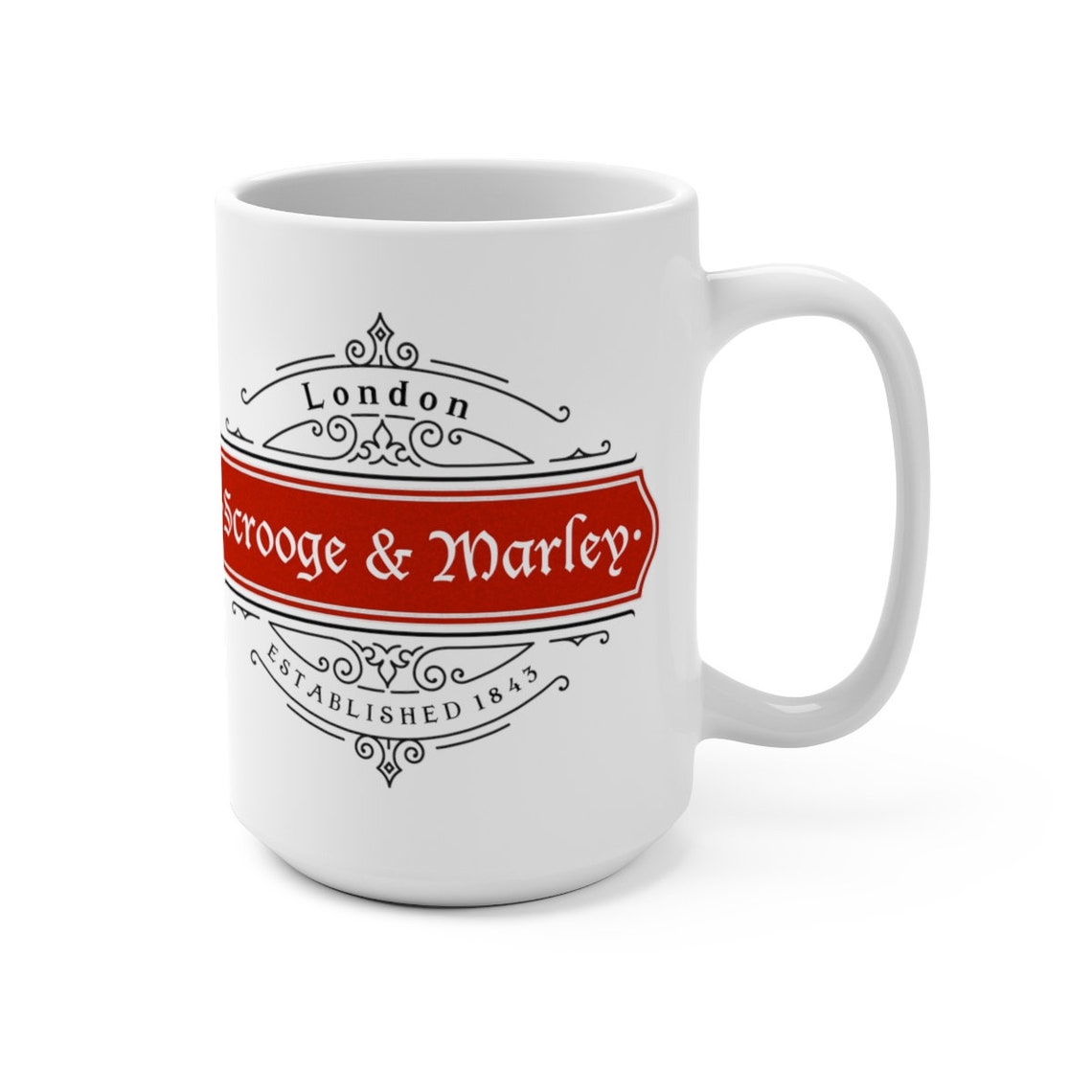Scrooge & Marley Mug, A Christmas Carol, Charles Dickens, Christmas Mug ...