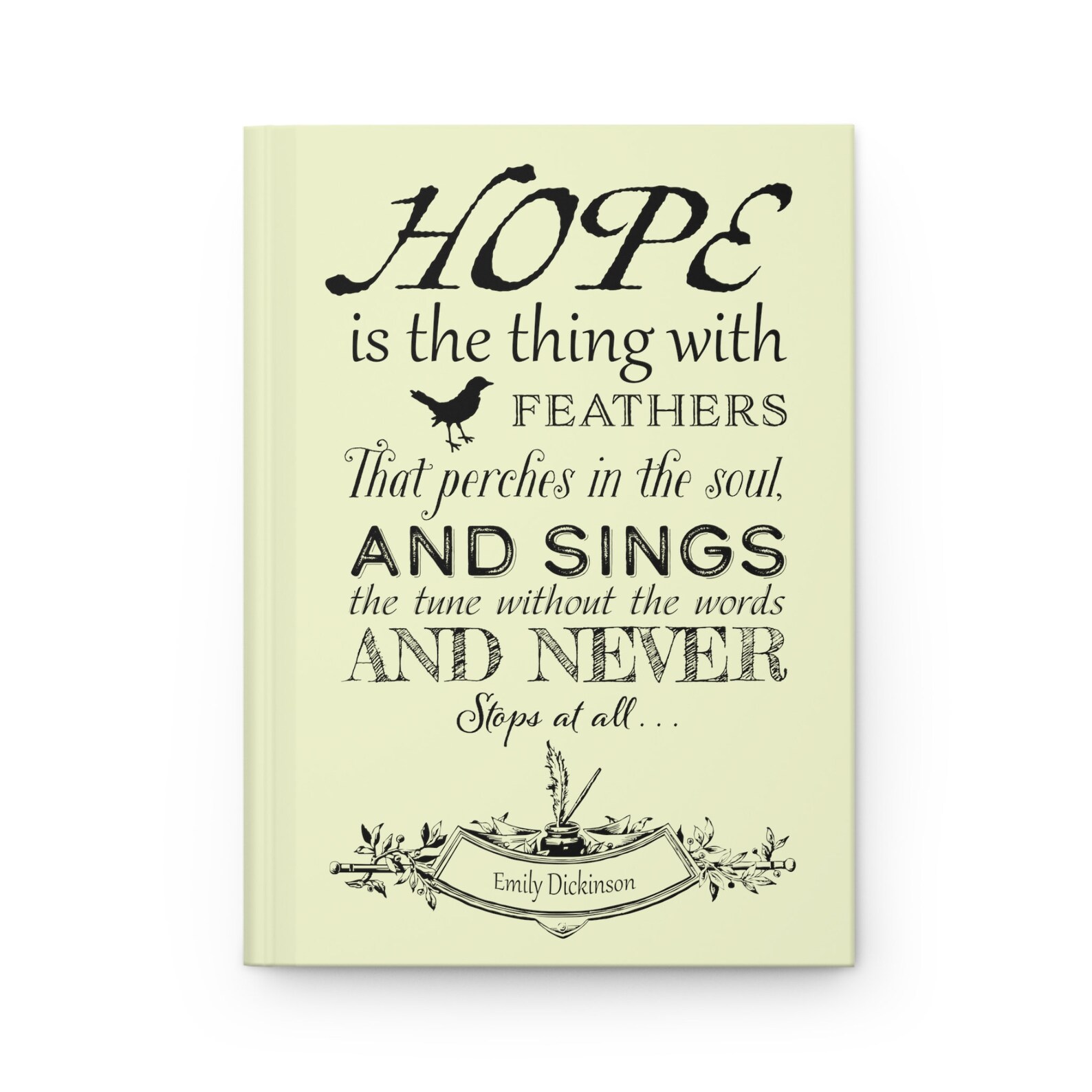 Hope is the Thing With Feathers | Literary Notebook | Emily Dickinson ...