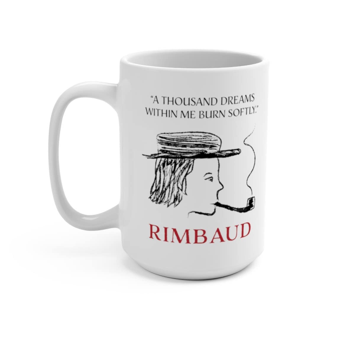 Arthur Rimbaud Mug, Poet, Rimbaud Coffee Mug, Literary Gift, Classic ...
