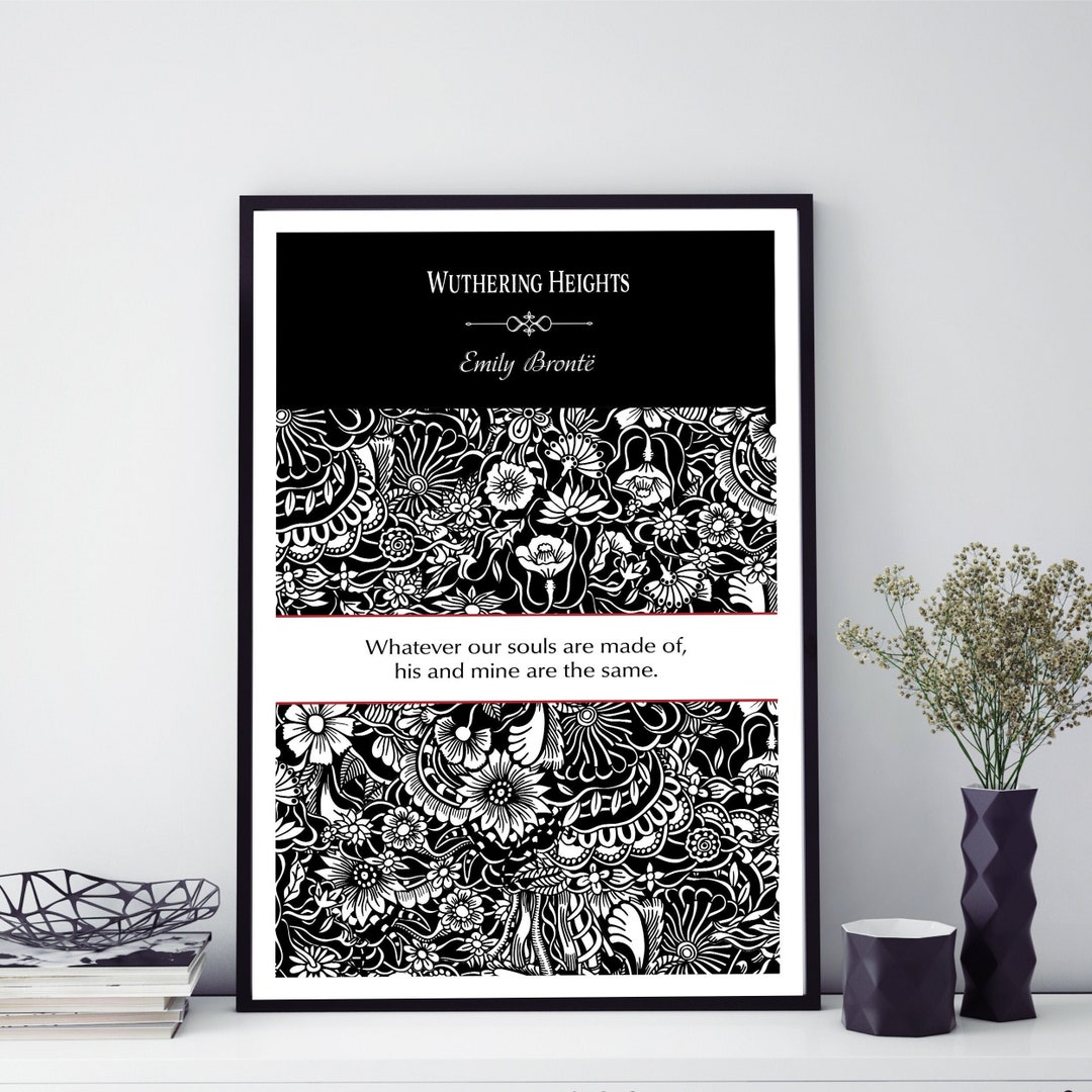 Wuthering Heights | Emily Bronte | Fine Art Print | Literary Quote ...